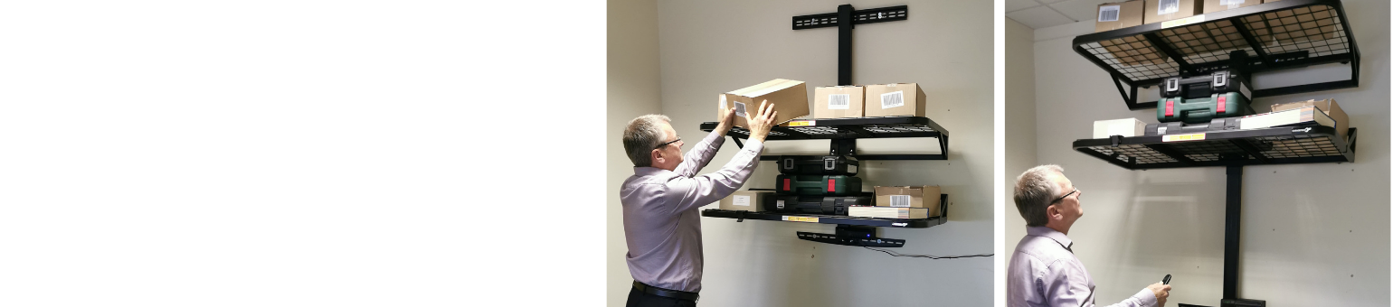 Hi-Lift Shelving MOTOSTOR™ - Wall Storage