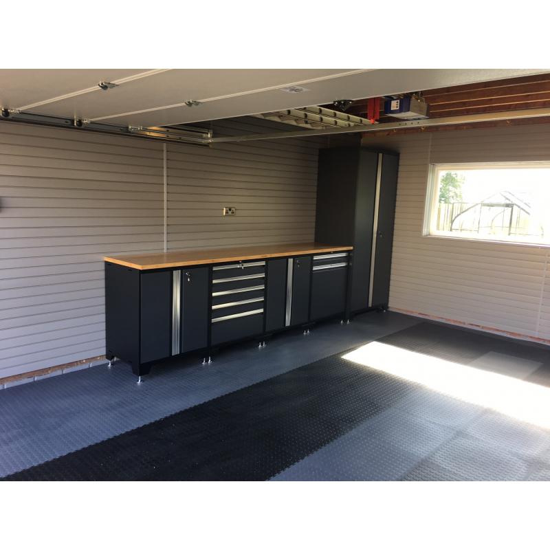 Garage Interior Pictures - Cabinets, Flooring, Wall Storage