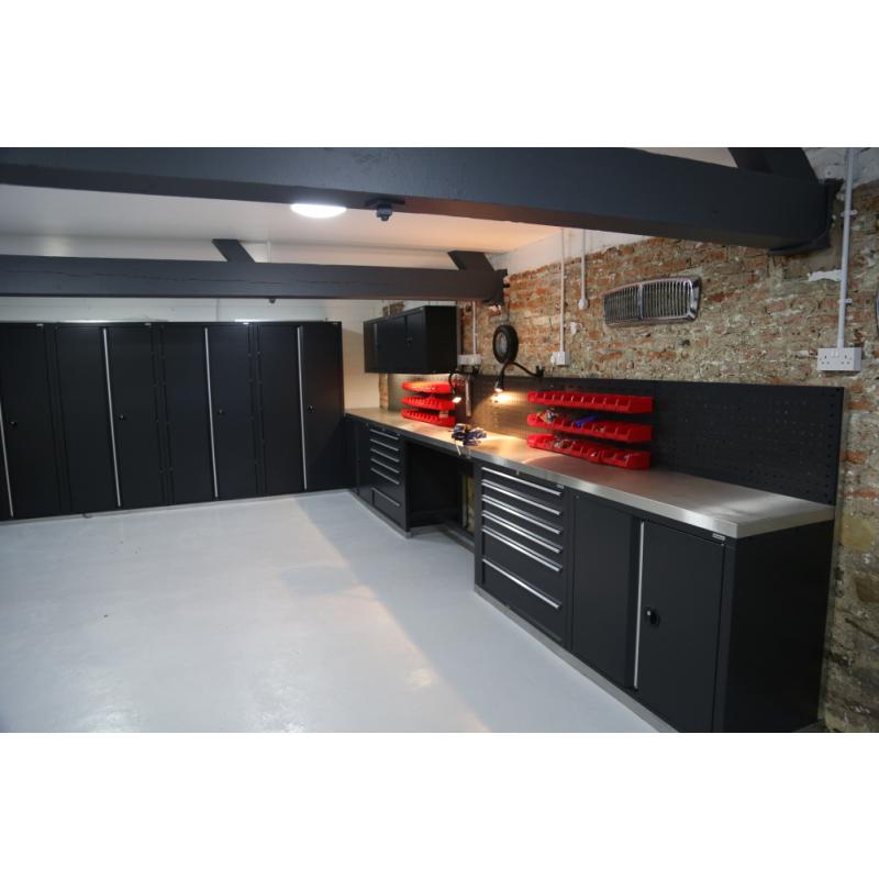 Garage Interior Pictures - Cabinets, Flooring, Wall Storage