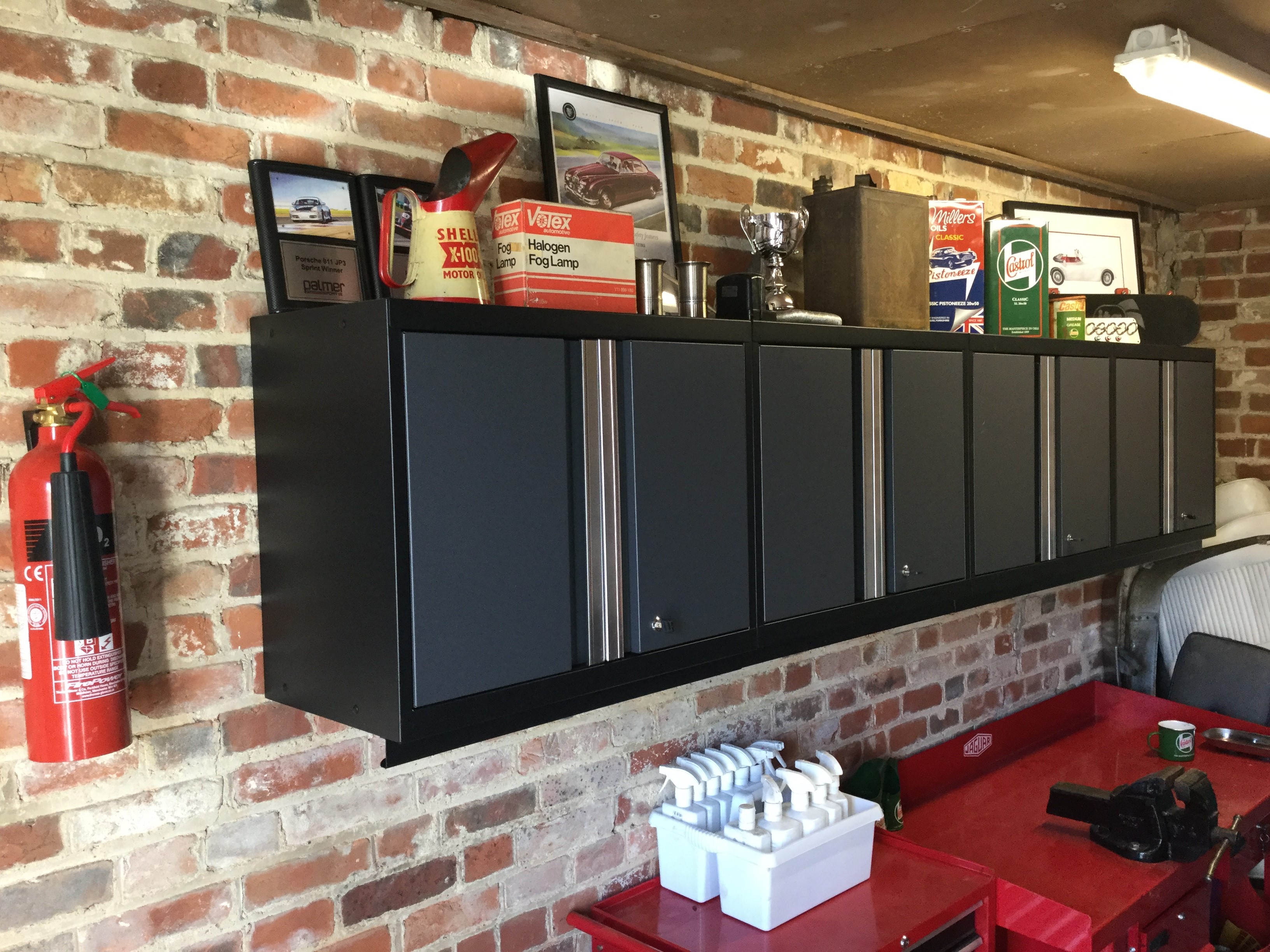 Garage Interior Pictures - Cabinets, Flooring, Wall Storage