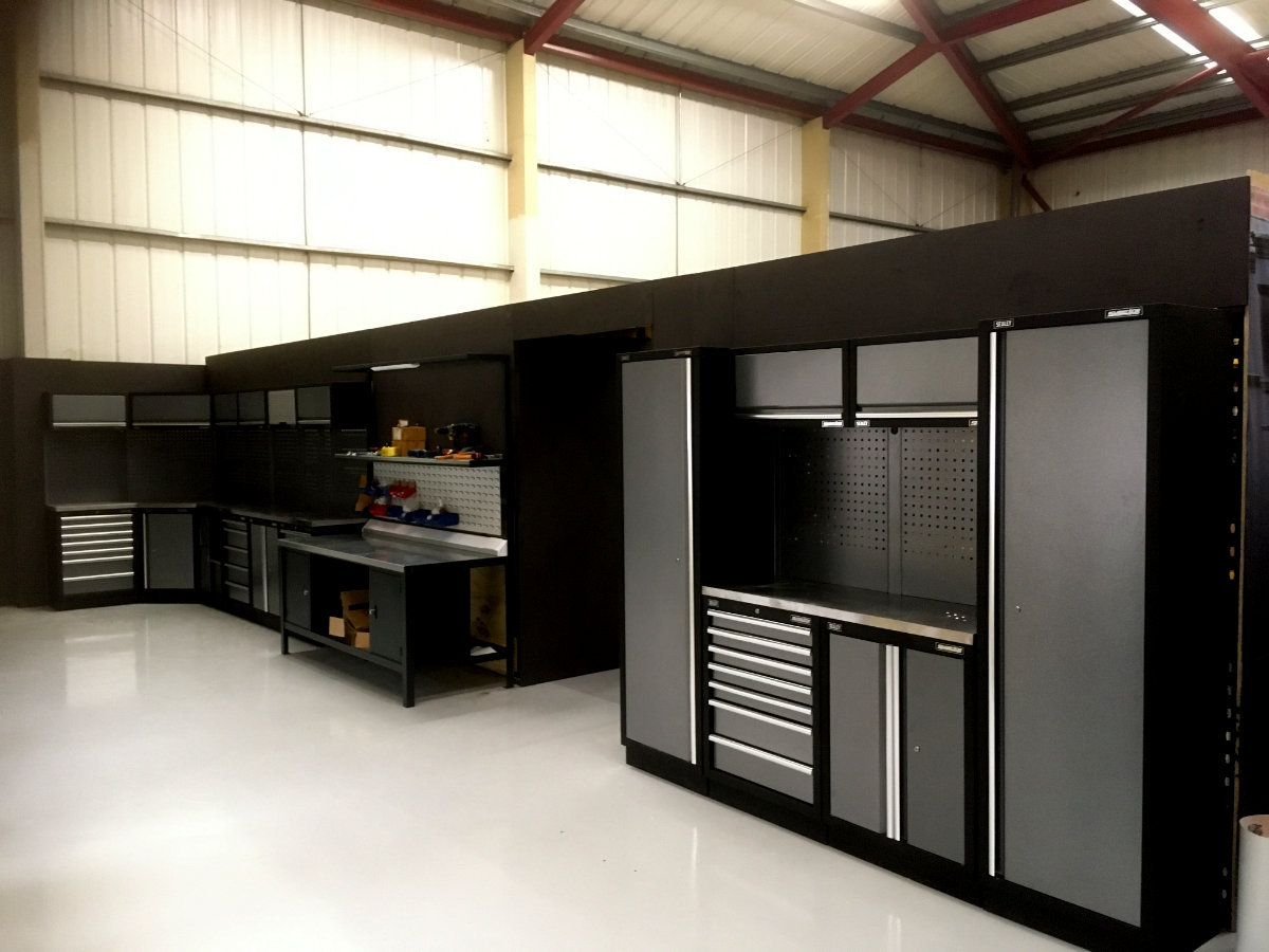 Garage Interior Pictures - Cabinets, Flooring, Wall Storage