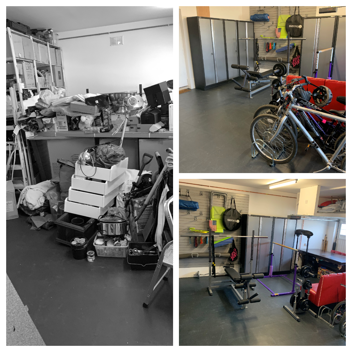 Garage Interior Pictures - Cabinets, Flooring, Wall Storage