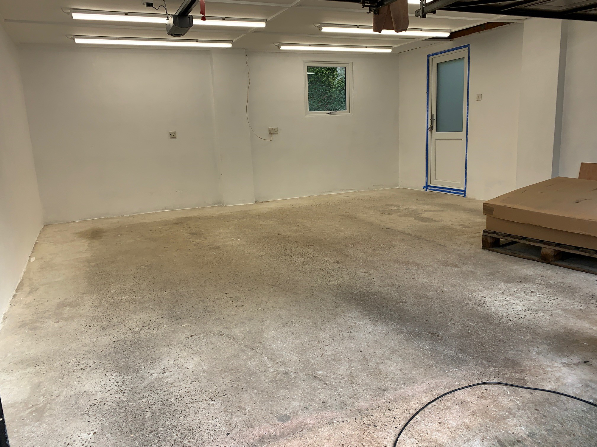 Garage Interior Pictures - Cabinets, Flooring, Wall Storage