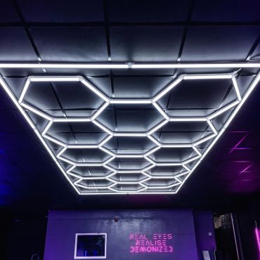 EVOlight Garage Hexagon Lighting 5 Grid System