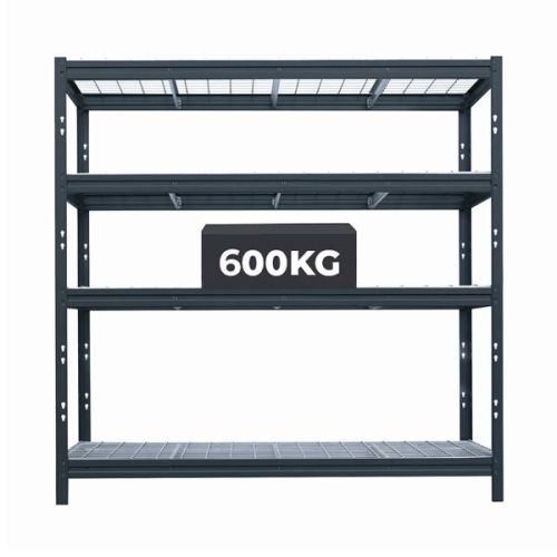 Heavy Duty Garage Wire Mesh Shelving 600kg UDL 1800mm H x 1800mm W x ...