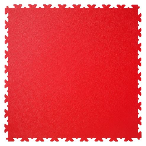 Red Plastic Garage Floor Tile from GaragePride