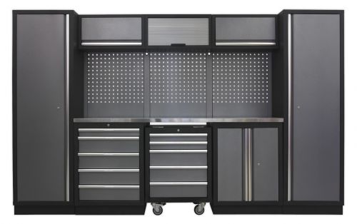 Sealey Garage Workshop Cabinet Set 9 Piece SSLP02